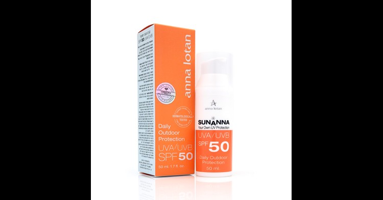 Anna Lotan קרם הגנה יומיומי SPF 50 UVA/UVB Daily Outdoor Protection UVA ...