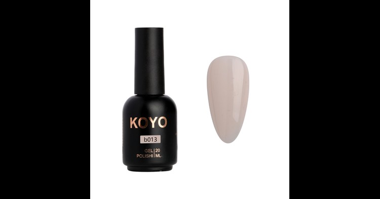 KOYO GEL POLISH ראבר בייס עם צבע קויו - b013 - קריסטינה מרכז שיווק