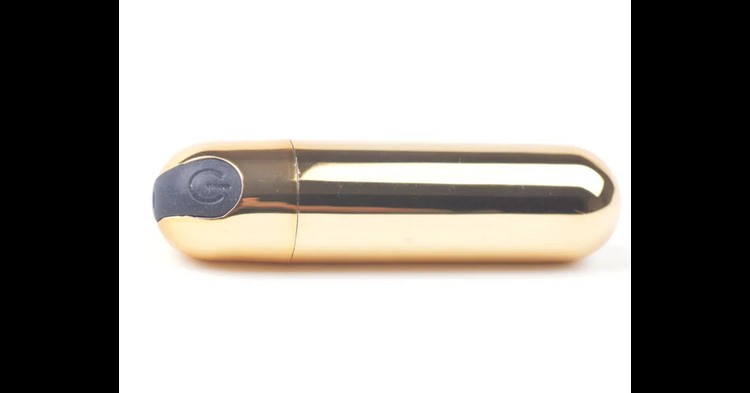 ויברטור Bullet בולט רוטט חזק במיוחד בצבע זהב לגירוי חיצוני או לסטרפאון ...